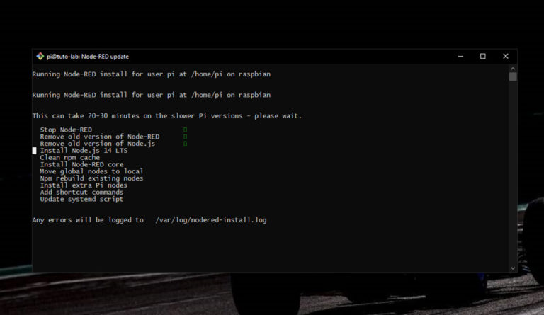 Tutoriel : installer Node-RED sur Raspberry Pi – Les Alexiens
