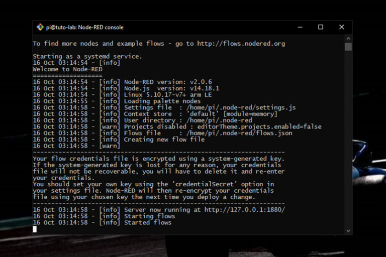 Tutoriel : installer Node-RED sur Raspberry Pi – Les Alexiens