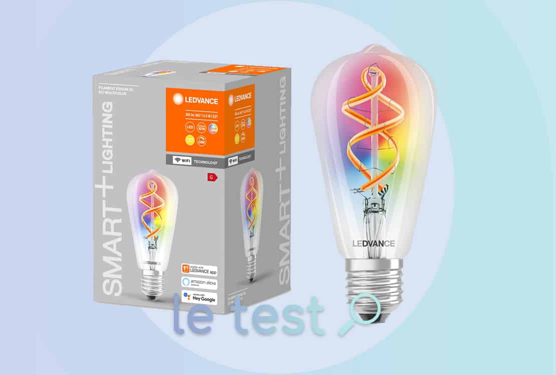Test Ledvance Filament Multicolor : l'ampoule connectée vintage haute ...