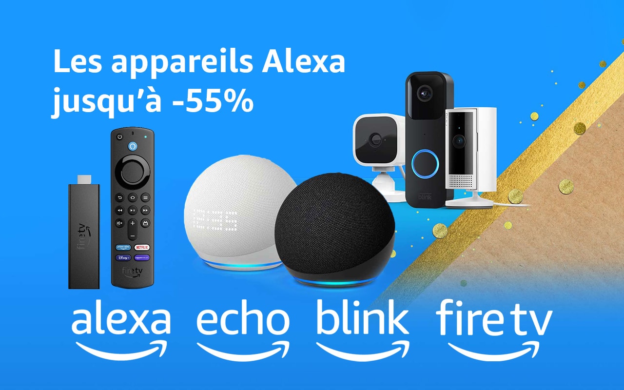 100 offres anticipées sur Alexa, Amazon Echo, Fire TV, Blink et Ring ...