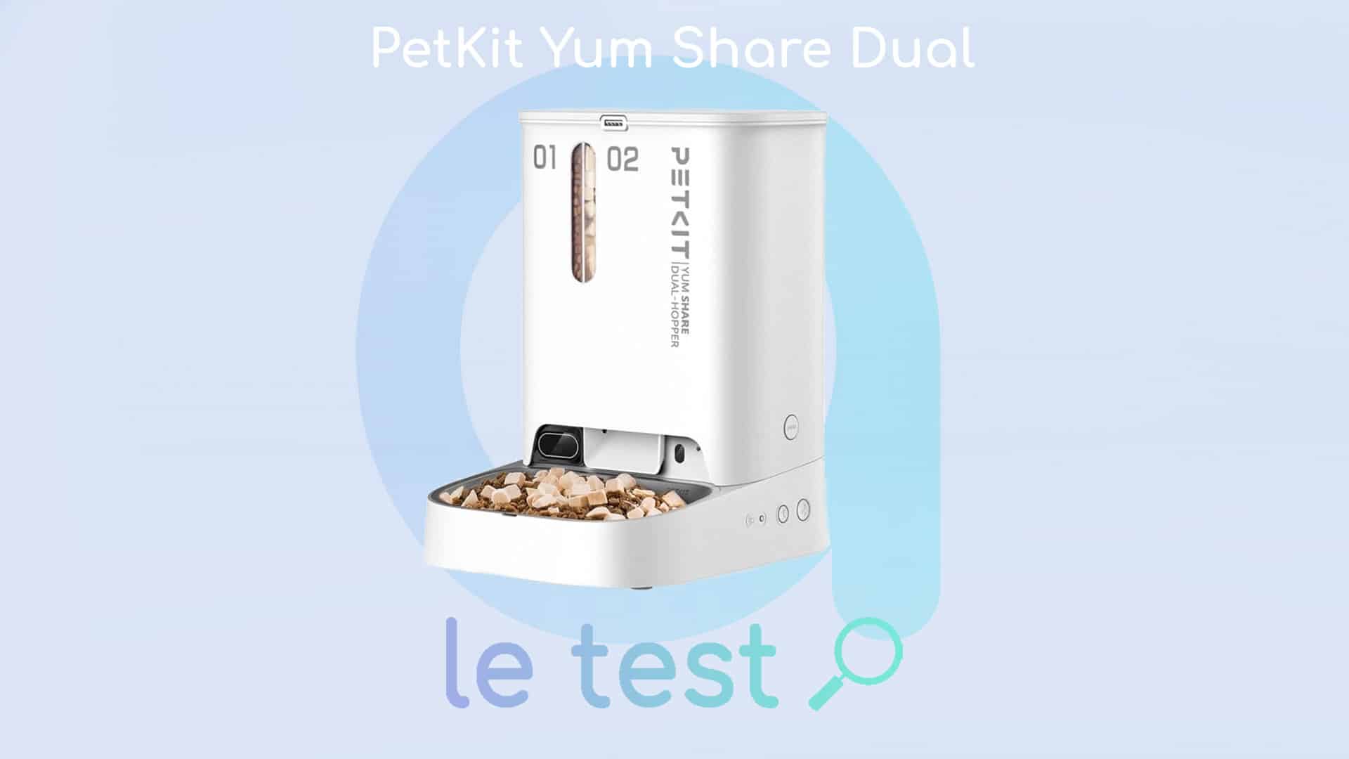 Test PetKit Yum Share Dual-Hopper : le distributeur de croquettes ...