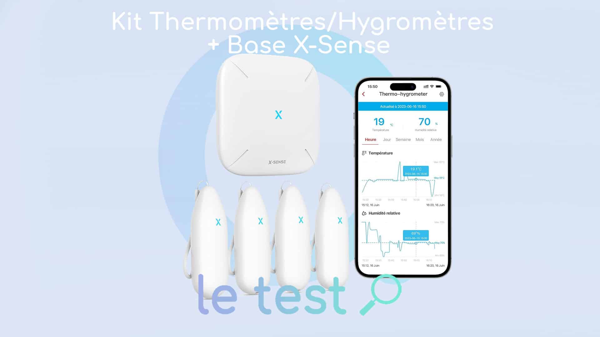 Test X-Sense STH55 : un kit de thermomètres hygromètres connectés sensé ...