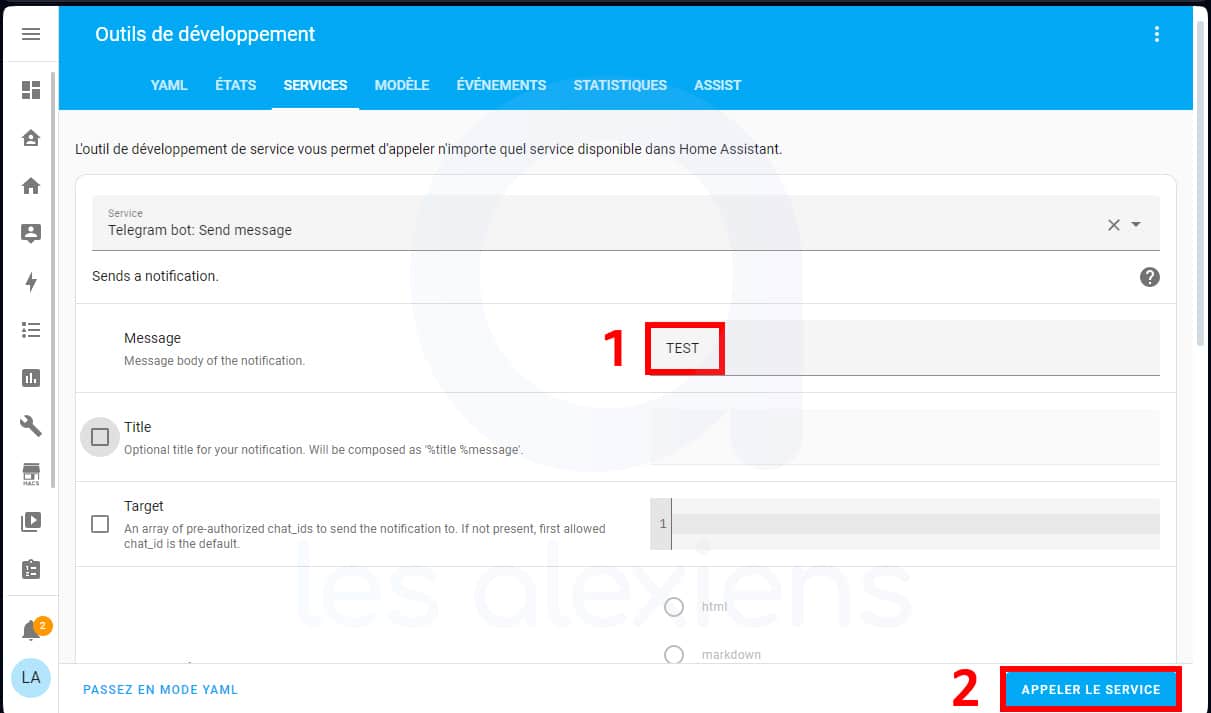 Intégrer un bot Telegram à Home Assistant facilement – Les Alexiens