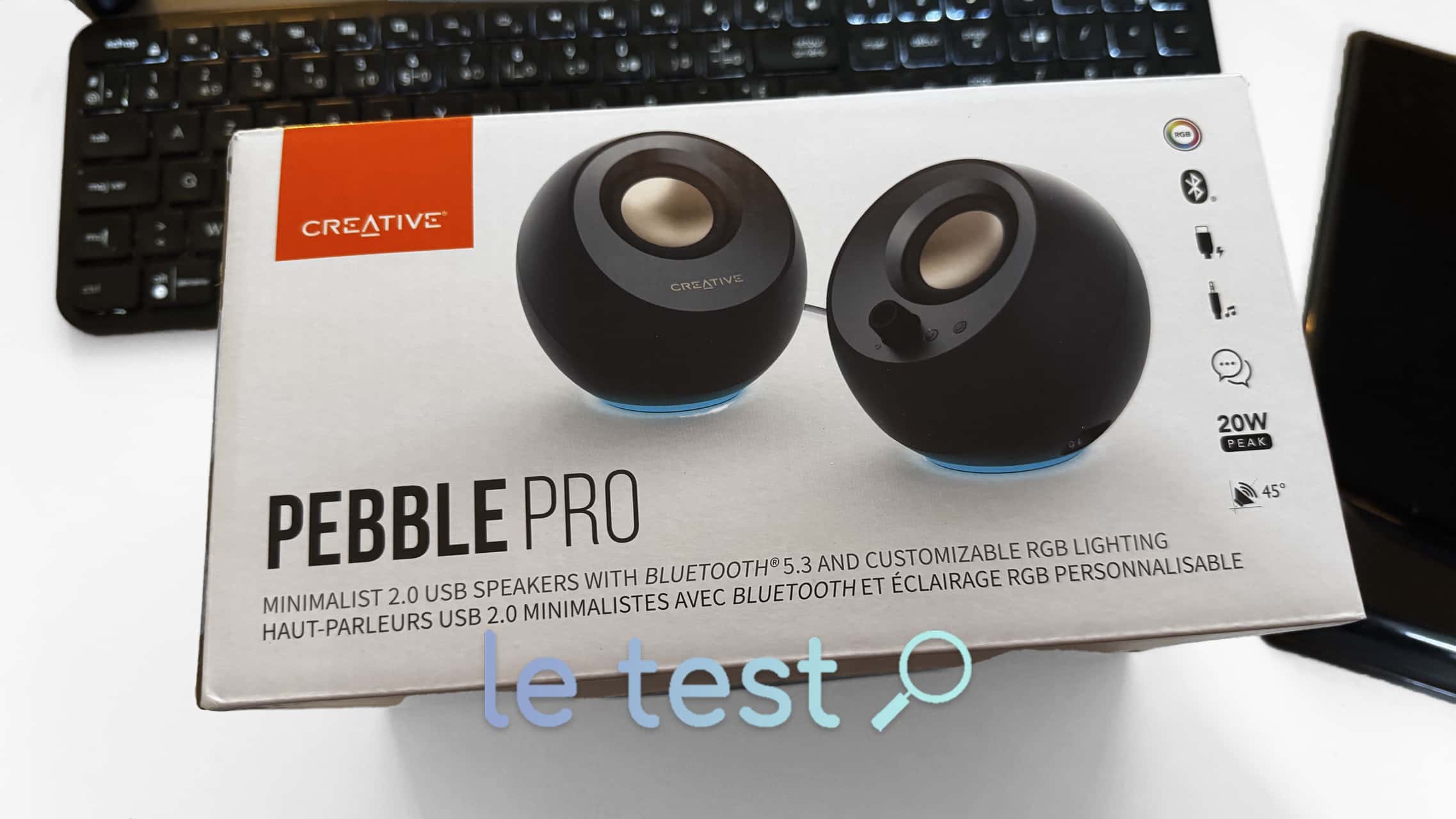 Test des Creative Pebble Pro : de petites enceintes PC qui font du ...